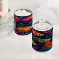 4PCS Clear Storage Jars Cotton Swabs Cans Translucent Plasticental ...
