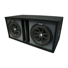 Kicker 44CWCS154 Single 4 Ohm 15" Sub & SOLORND2X15V Dual 15" Sub Box ...
