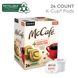 McCafe, K-Cup Pods, Light Roast Coffee, Cinnamon Streusel Flavor, 24 ...