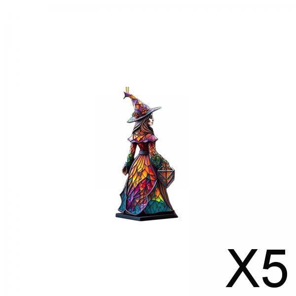 5x DIY Halloween Colgador Puerta Letrero Artesanía Foto Props Adornos ...