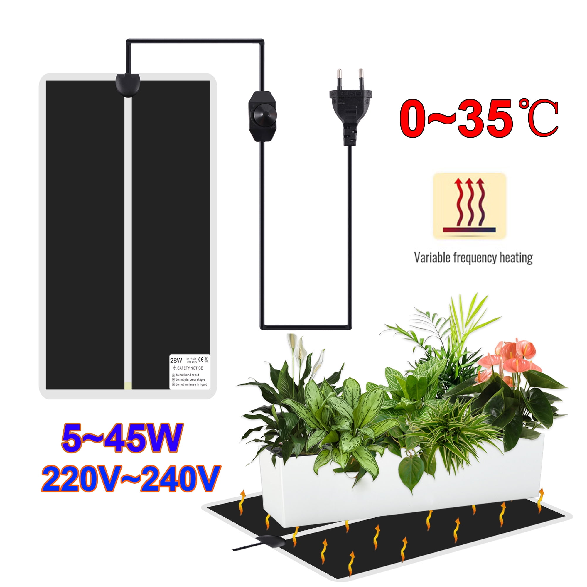 Click here for Unbranded 5~45w Seedling Heat Mat 220v~240v Plant... prices