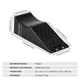 BENTISM Portable Vehicle Truck Car Ramp, Plastic Tandem Wheel Change ...