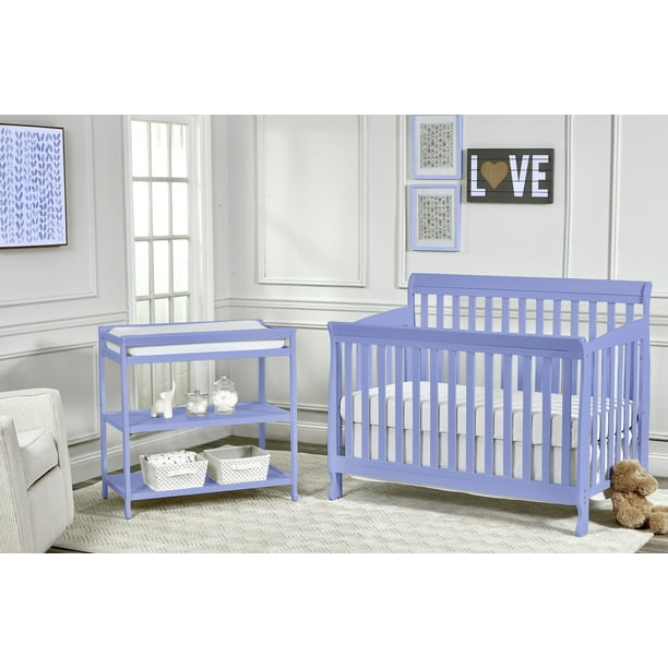 Suite Bebe Riley 4-in-1 Convertible Crib, Lilac Finish - Walmart.com