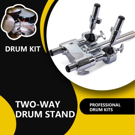 Double Tom-tom Holder Drum Set Dual Stand Bracket Dual Stand Percussion ...