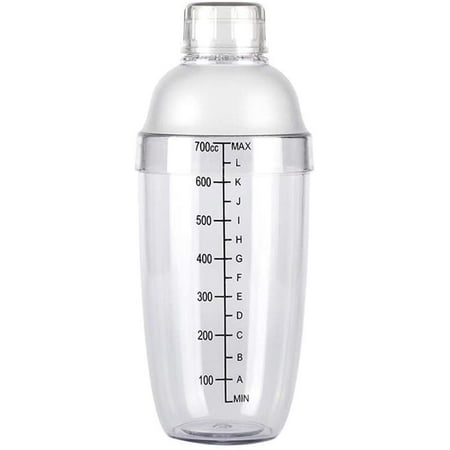 1PC 700CC/24oz Empty Professional Clear Plastic Cocktail Shaker with ...