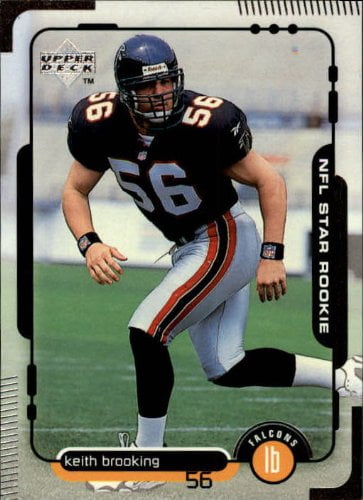 1998 Upper Deck #10 Keith Brooking RC NFL Football Trading Card ...
