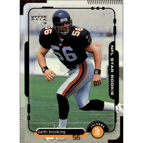 1998 Upper Deck #10 Keith Brooking RC NFL Football Trading Card ...