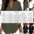 HongQid V Neck Short Sleeve Blouse for Women Linen-Like Casual Tunic ...