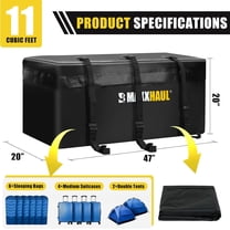 MaxxHaul 70209 Soft Shell Cargo Carrier Bag for Hitch Mount Cargo Rack ...