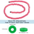 14Strands 14 Colors Handmade Polymer Clay Beads Strands Disc/Flat Round ...