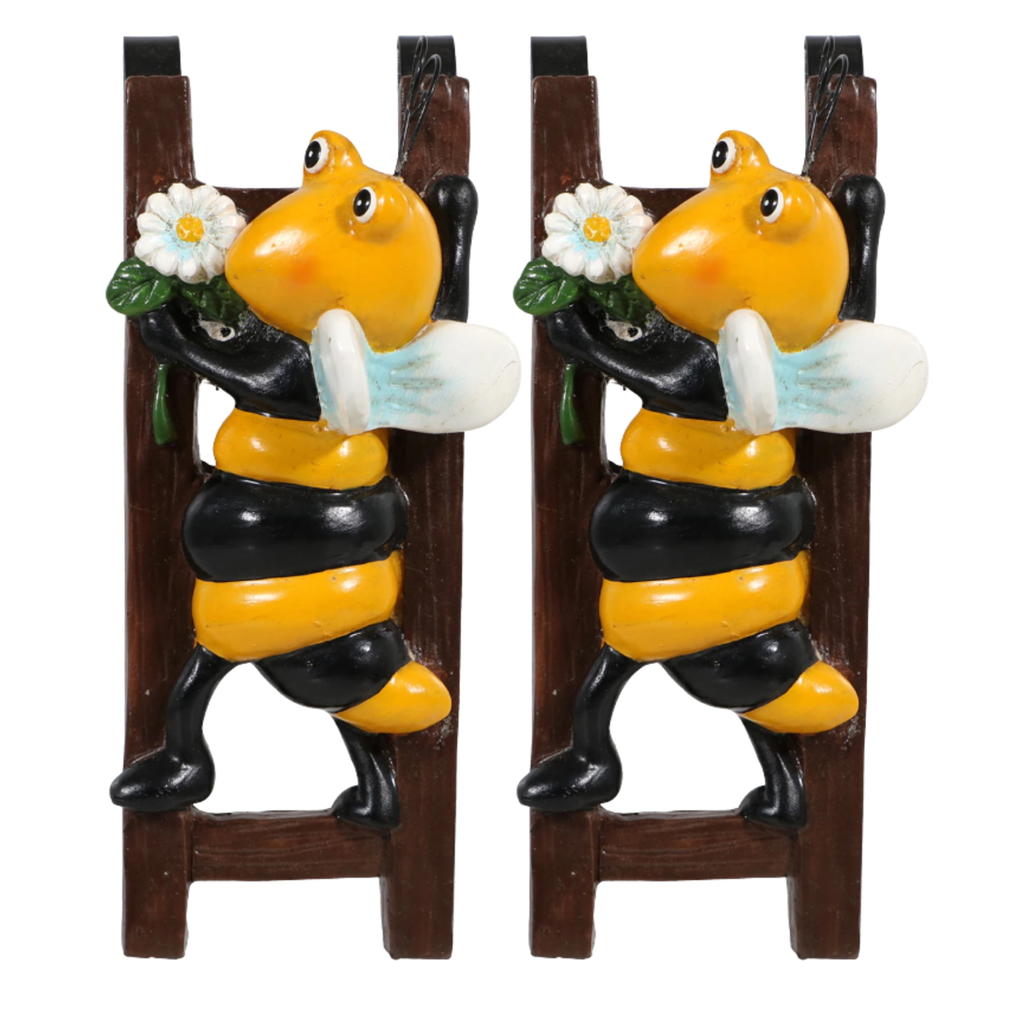 Flower Pot Hugger Figurine Bumblebee Hanging Decor Climbing Bee ...