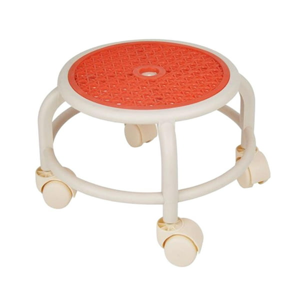 360Â° Rotating Roller Stool Movable Mini Stool Heavy Duty Housework ...