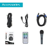 Proreck Dance 15 Portable DJ Bluetooth 2000W PA System with Stand & Mic ...