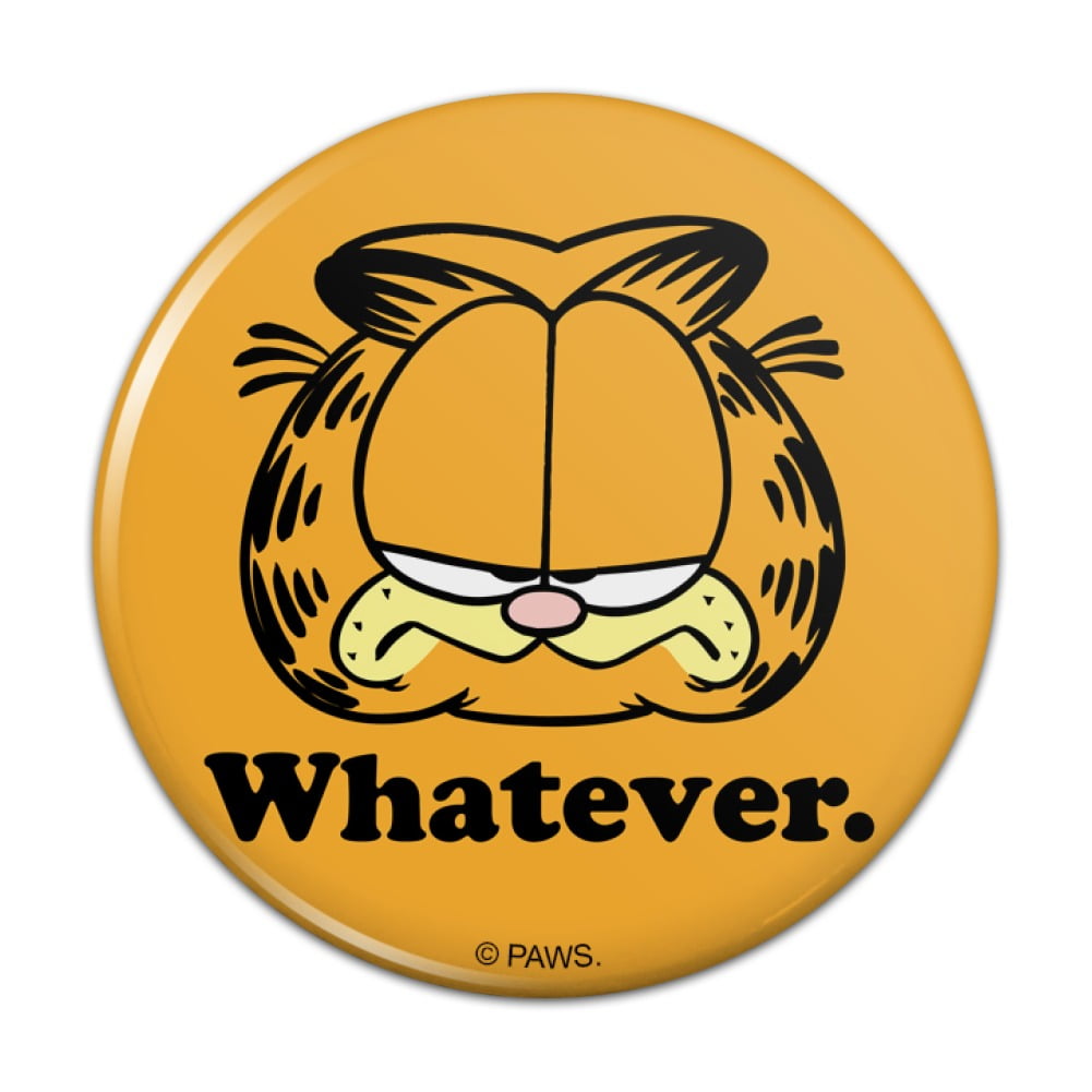 Garfield Whatever Face Kitchen Refrigerator Locker Button Magnet ...