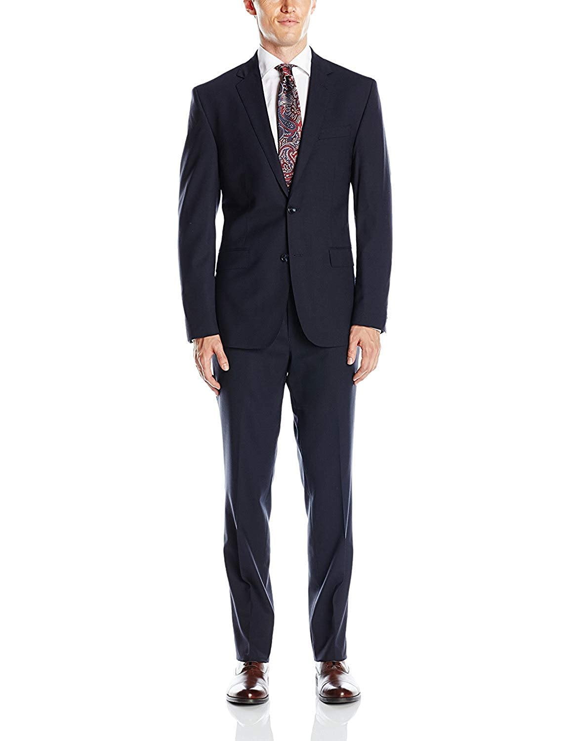 Adam Baker by Bertolini Men's B66050/2 Modern Fit 2-Piece Single ...