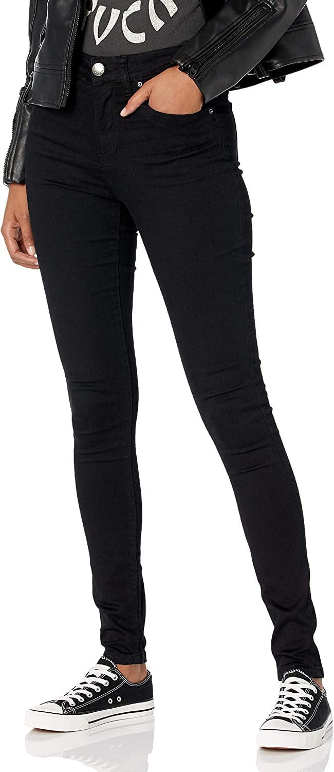 VIP JEANS Teen Girls's Acid Washed Basic Five Pocket Blue Skinny Jeans ...