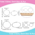 48Pcs 3 Styles Alloy Open Back Bezel Pendants For DIY UV Resin Epoxy ...