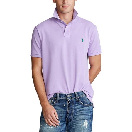 Polo Ralph Lauren Purple Basic Mesh Short Sleeve Classic Fit Polo, US ...