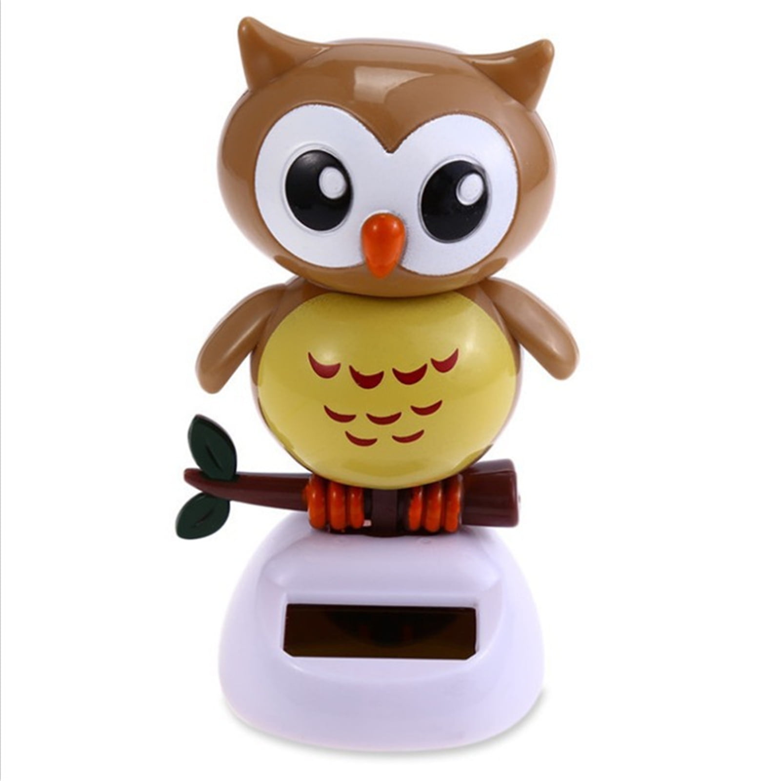 Adorable Solar Powered Swinging Toy Cute Owl Style Dancing Ornament Car ...