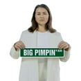 BIG PIMPIN Classic Street Sign (2 Pack) pimp money rap hip hop Road ...