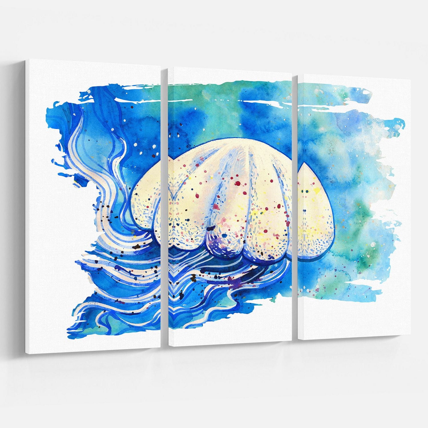 Click here for Designart Design Art Jellyfish Watercolor Painting... prices