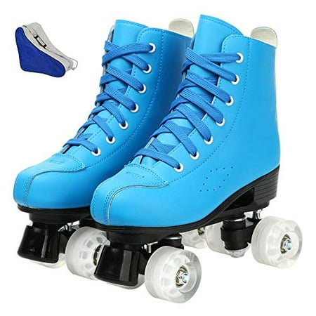 Redson Womens Roller Skates High-Top Double-Row Leather Roller Skates ...