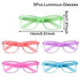 5pcs Luminous Glasses Absorb Solar Energy Glow in The Dark Glow Decor ...