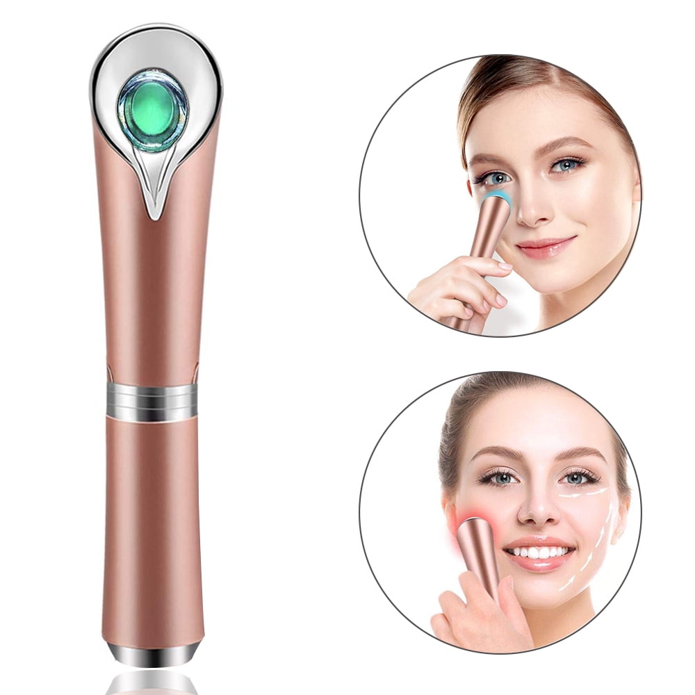 Heated Eye Massager Ionic Eyes Facial Massager Wand With 42 Heated Usb Rechargeable Dark