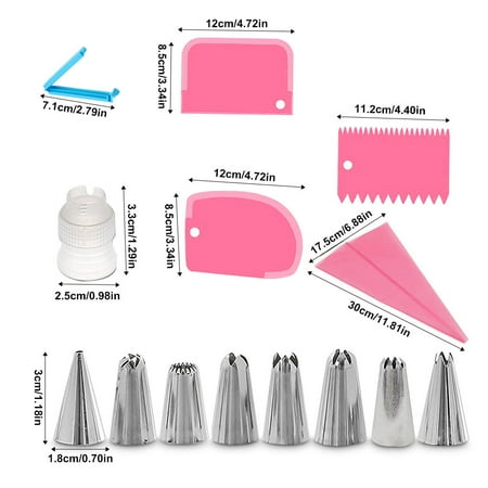 tredstone Color Random 14 Pieces/set Icing Bag Nozzles Wedding Birthday ...