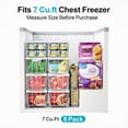 Deep Freezer Organizer Bins - Ft Chest Freezer, Stackable Wire Baskets ...