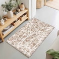 Abstract Fiber Line Front Door Rugs 2x3ft Spring Vibrant Brown White ...