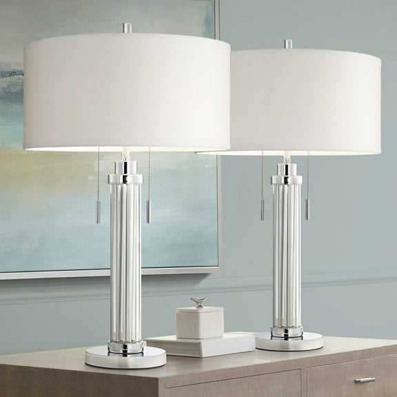 Possini Euro Design Karen 36" Tall Large Mid Century Modern End Table ...