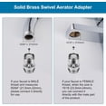 Faucet Adapter Kit, Swivel Aerator Adapter to Connect Garden Hose ...