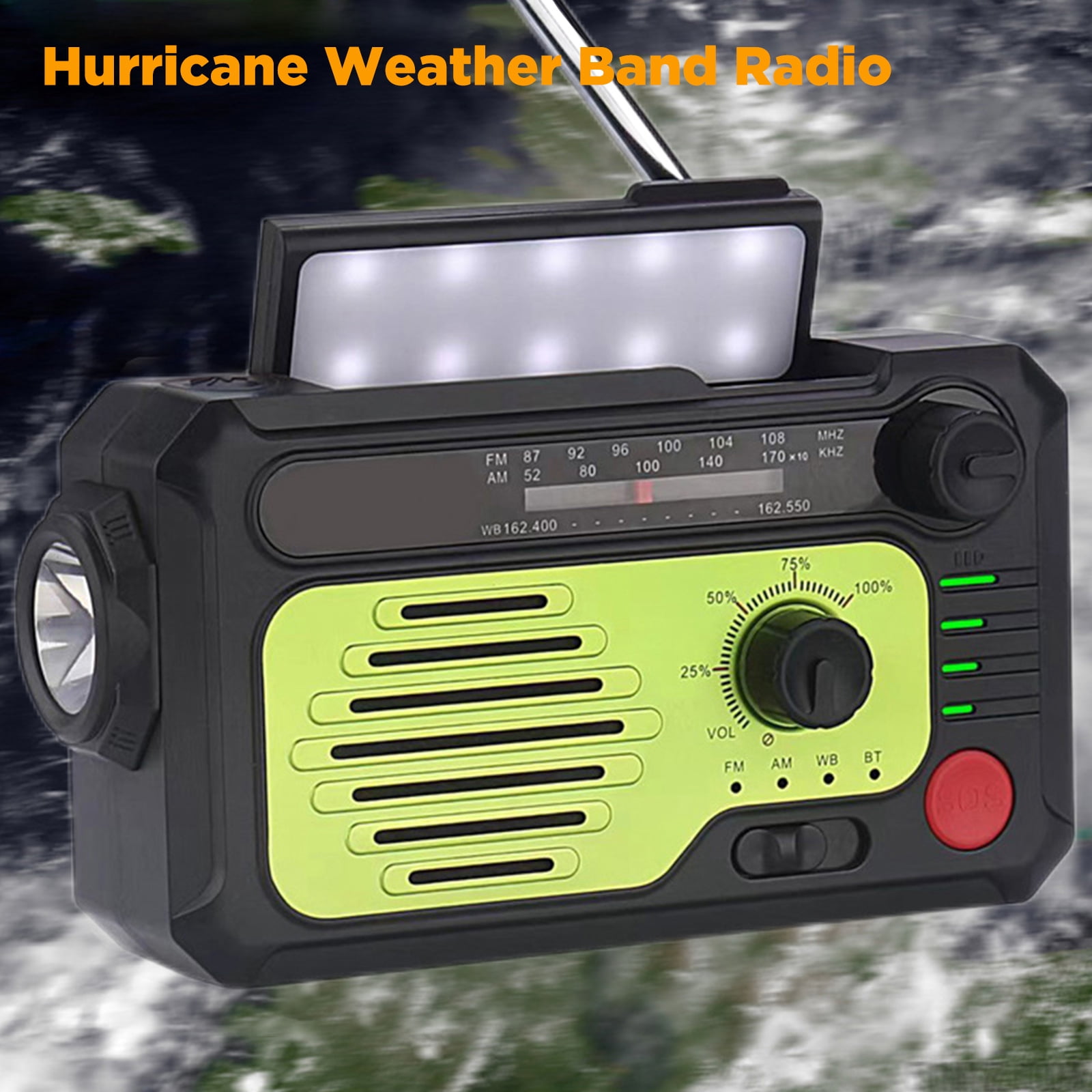 Multifuncional AM/FM Radio Power Bank USB Weather Alert Radio Outdoor ...