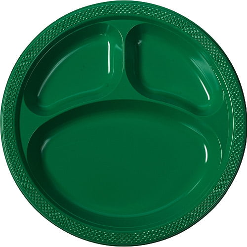 Green Tea 10.5" Plastic Plates 20ct - Walmart.com