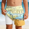 Angala Child Shorts Elastic Waist Ice Cream Print Swim Shorts Summer ...