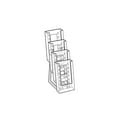 Azar 4-Tier Tri-Fold Size Modular Brochure Holder For Counter 2/Pack ...