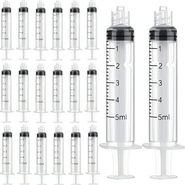 10 Pack 20ml Large Plastic Syringe, Liquid Measuring Syringes Without ...