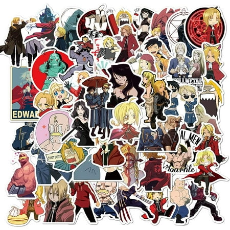 Fullmetal Alchemist Stickers [ 50PCS ] Vinyl Waterproof Clic Japanese ...