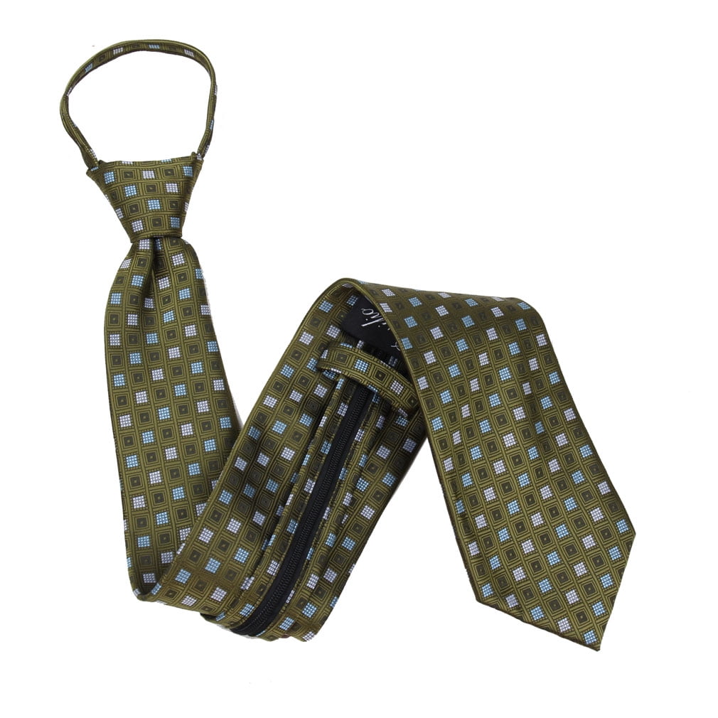 Mens Designer Pattern Zipper Necktie - Walmart.com