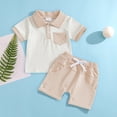 Baby Toddlers Boys Summer Outfits Short Sleeve Plaid Polo Shirts and ...