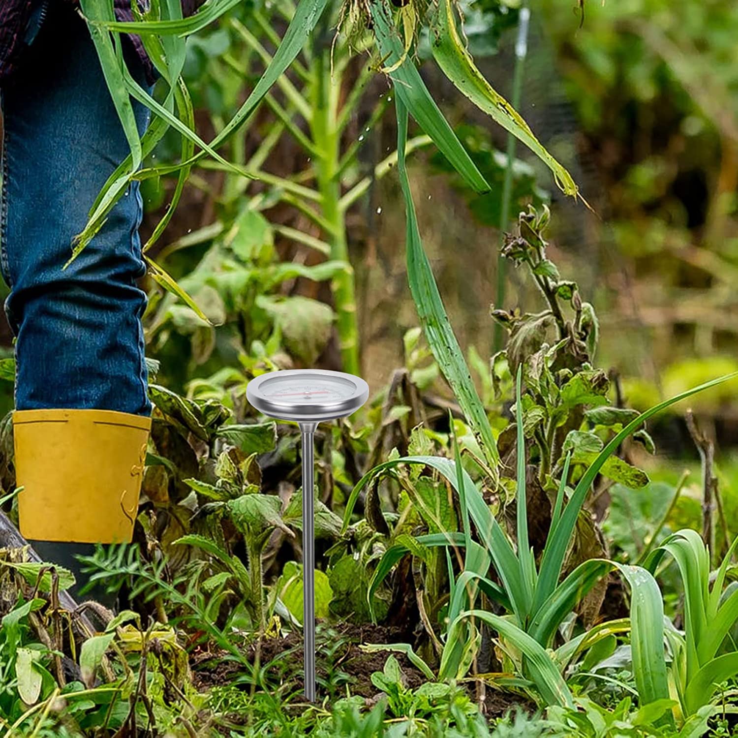 Buy Nogis Compost Thermometer - Soil Thermometer 19.6 Inch Stem, Steel ...