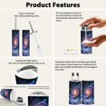 Bathroom Accessory Set 6 Piece with Cosmic Galaxy Purple Nebula Radiant ...