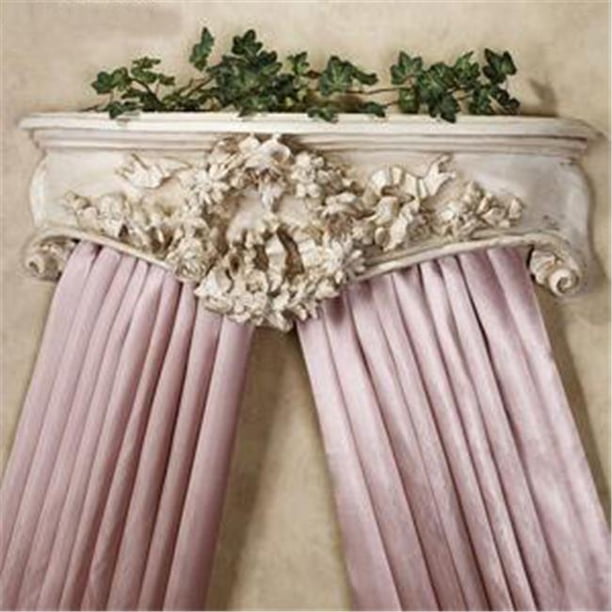 Hickory Manor House 2524OWW Floral Wreath Wall Teester Bed Crown - Old ...
