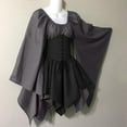 Fartey Medieval Renaissance Dress For Women Drop Waist Corset Vintage