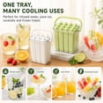 Silicone Ice Stick Tray with Storage Caddy,Twist Rectangular Narrow Ice ...