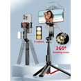 COOLJIER 2025 NEW Gimbal Stabilizer Selfie Stick Foldable Wireless ...