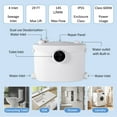SUPERFLO 600w Macerating Toilet with Flush Tank, Powerful & Quiet ...