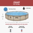 Coleman Steel Pro Max 14' x 33" Round Metal Frame Above Ground Pool Set ...