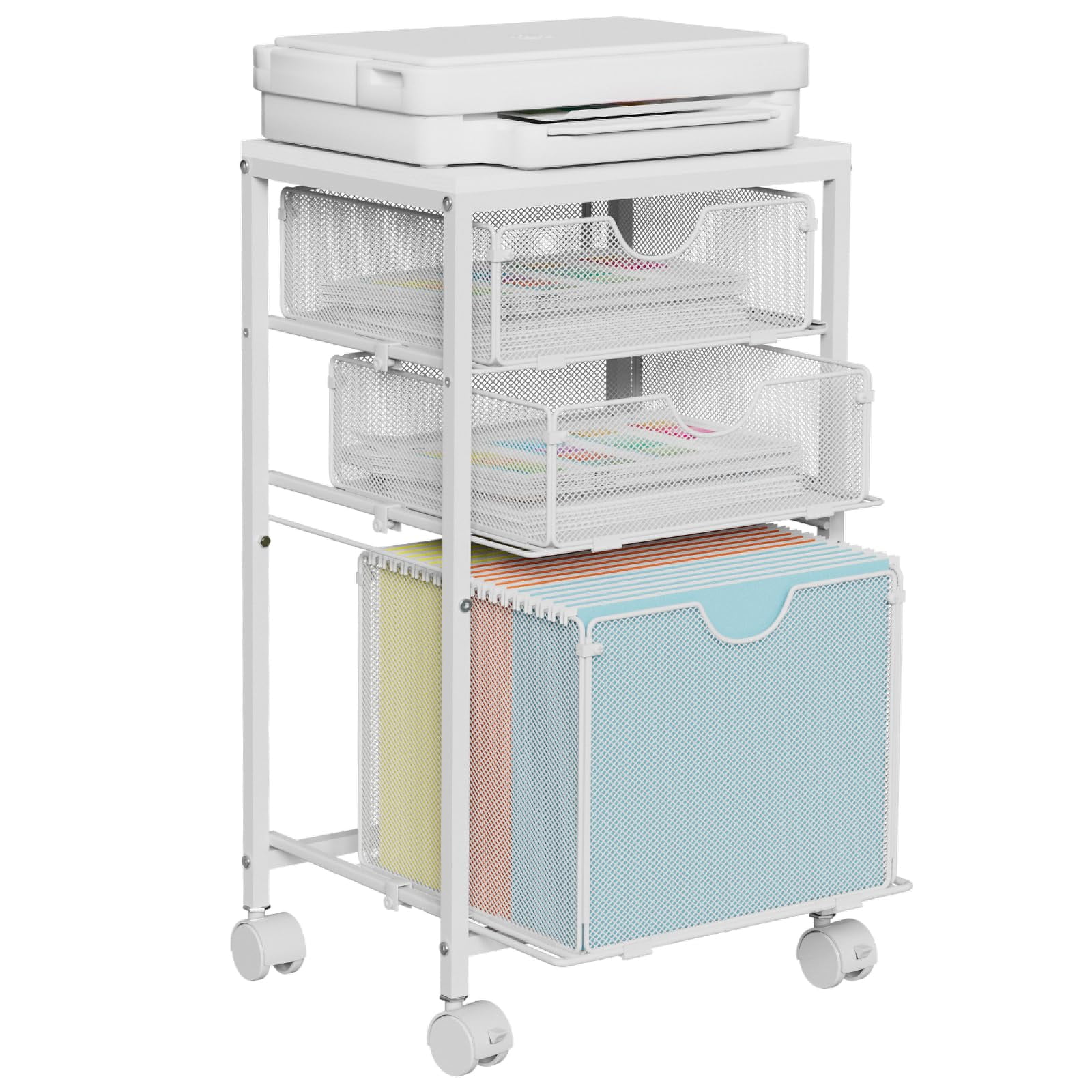 Click here for Jczshr Rolling File Cart With 3 Storage Drawers -... prices